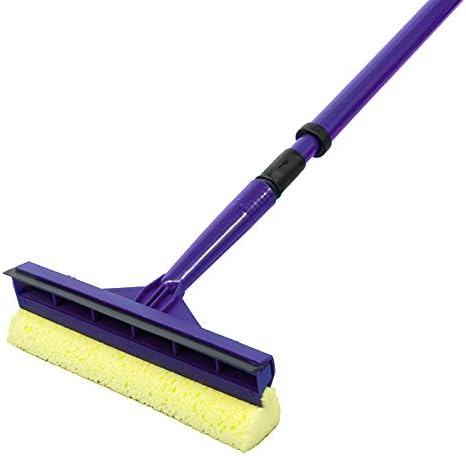 Bürstenmann Window Sponge Wiper with Telescopic Handle, Blue: Buy ...
