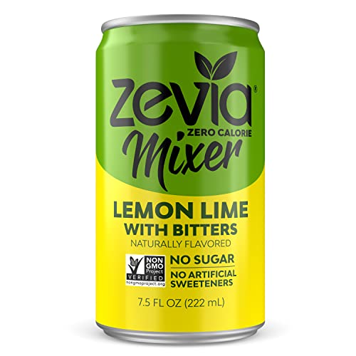 Zevia Zero Calorie Mixer, Lemon Lime With Bitters, 7.5 Ounce Cans (12 Count) | Pricepulse