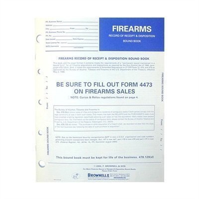 Firearms Acquisition & Disposition Record Book: Brownells: Amazon.com ...