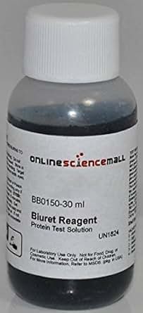 Biuret Reagent Solution, Protein Testing, 30mL - Chemical Reagent ...