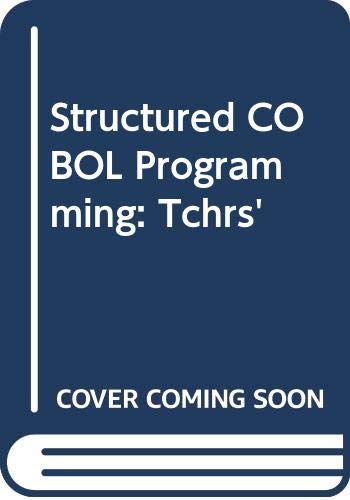 Structured COBOL Programming: 9780471078012: Amazon.com: Books