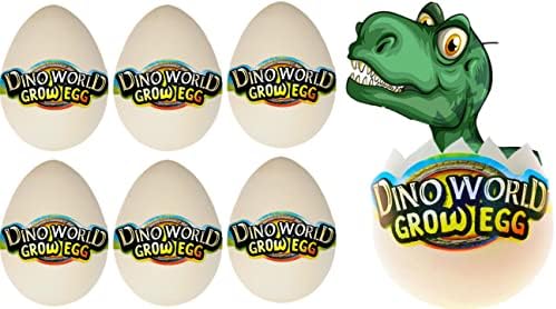 JA-RU Magic Grow Hatching Growing Dinosaur Eggs Toy (6 Eggs) Dinosaur ...