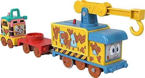 Thomas & Friends Motorized Toy Set Muddy Fix ‘em Up Friends Carly the ...