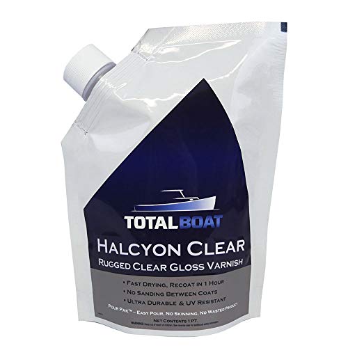 TotalBoat Halcyon Marine Varnish - Water Based Polyurethane Wood Finish ...