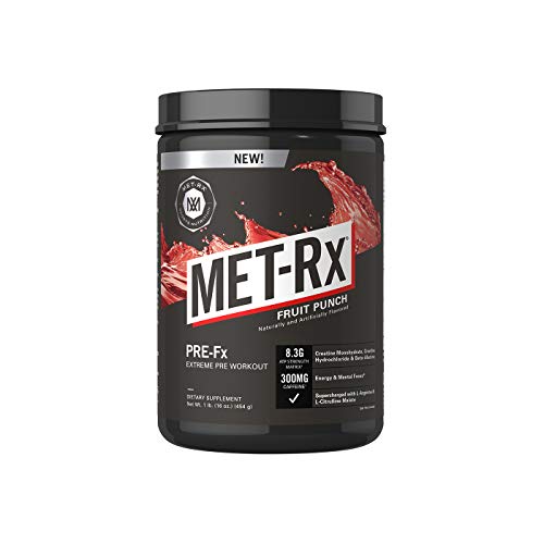MET-Rx Pre-fx Extreme Pre Workout ATP Strength Matrix Fruit Punch, 1 lb ...