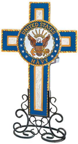 Amazon.com: Amia Handpainted Glass United States Navy Inspirational ...