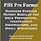 PBS Pro Forms: Business Expense Report Booklet for Sole Proprietors ...