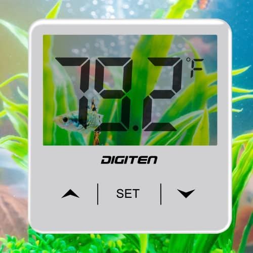 Digital Aquarium Thermometer, Fish Tank Thermometer with Large LCD ...