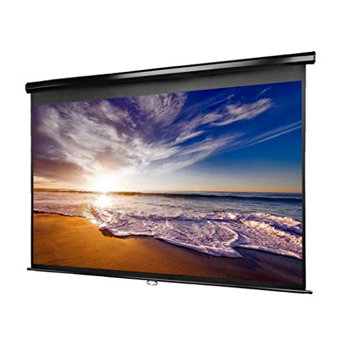 Delux Screens Manual Roll Down, 100" 16:9, Manual Pull Down Projector ...