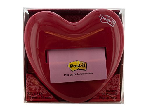 Buy 1 X Post-it Red Heart Pop-up Note Dispenser - 3" x 3" - Holds 50 ...