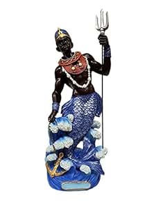 Amazon.com : 12" Orisha Olokun Statue Santeria Lucumi African God ...