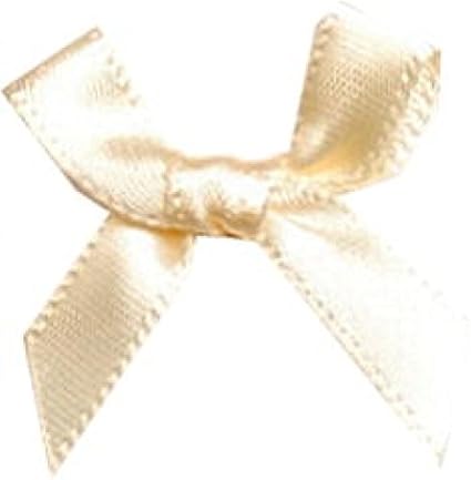 Amazon.com: 7mm Small Ribbon Bow Cream - Pack of 100: Furniture & Decor