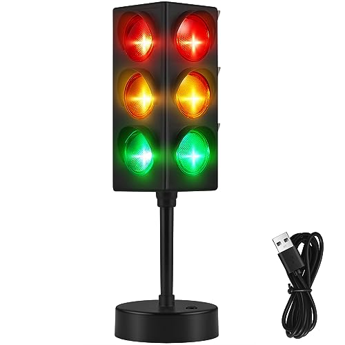 Traffic Light Lamp Color Change Mini Stop Light Lamp 11 Inch Stop Sign ...