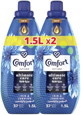 Comfort Ultimate Care, Concentrated Fabric Softener, for Long-Lasting Fragrance, Iris and ...