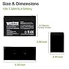WEIZE 2 Pack 12 Volt 7ah Battery Replaces for 24v 7ah Razor Scooter ...