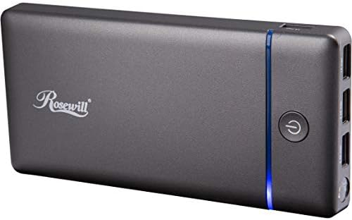 Rosewill Grey 20000 mAh Traveling Power Bank with 4 USB (RBPB-20010 ...