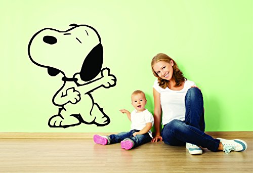 Charlie Brown and Snoopy Wall Vinyl Art Decal/Peanuts Cartoon - Import ...