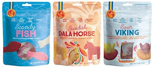 Candy People Swedish Candy Gummy Candy Variety Pack of 3 – Dala Horse ...