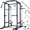 ULTRA FUEGO Pro Smith Machine Power Cage Rack Home Gym System with ...