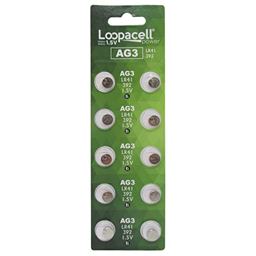 LOOPACELL LR41 AG3 392 384 192 Battery - 1.5V Button Coin Cell Batteries (Pack of 20) | Pricepulse