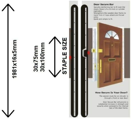 London Bar/Birmingham Bar/Door Reinforcement Anti Ram - 1981 mm - 3 ...