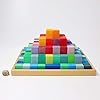 Grimm's Large Stepped Pyramid of Wooden Building Blocks, 100 Piece ...