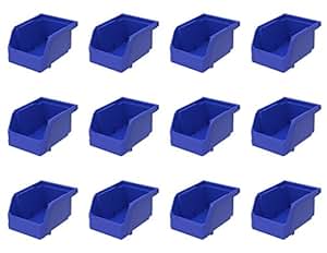 Amazon.com: 12 Pack 7 3/8" x 4 1/8" x 3" Plastic Inventory Storage ...