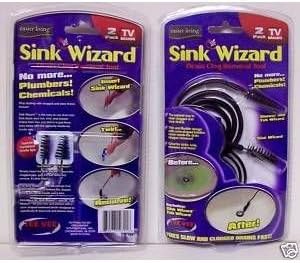 SINK WIZARD Drain Clog Removal Tool: Amazon.co.uk: Kitchen & Home
