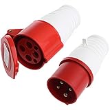 STANDAR 16 Ampere 6H 4Pin Industrial Plug with Socket 380V -415V: Amazon.in: Industrial & Scientific