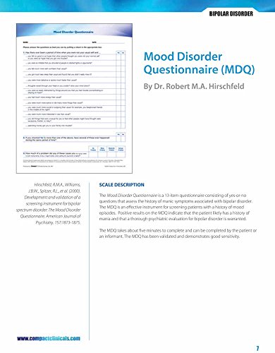 Mood Disorder Questionnaire (MDQ): 9780763763084: Medicine & Health Science Books @ Amazon.com