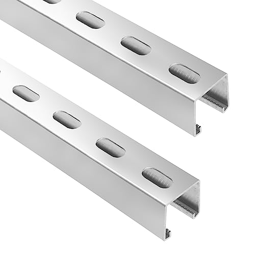 SKTREX 5 Feet Length Strut Channel Trolley Track,1-5/8" high and Wide ...