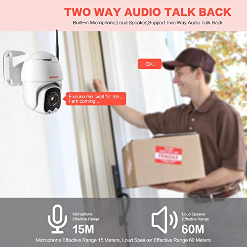 PTZ Camera,BOAVISION WiFi Cameras for Home Security Outdoor Dome Camera ...