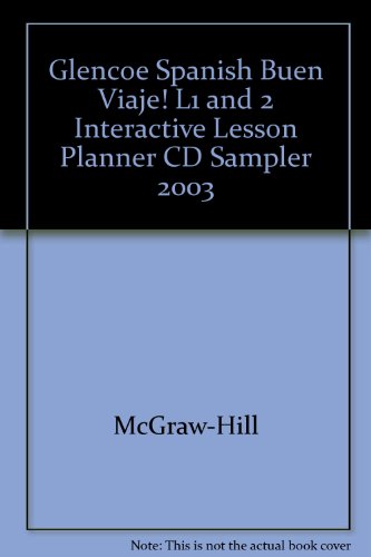 Glencoe Spanish Buen Viaje! L1 and 2 Interactive Lesson Planner CD ...