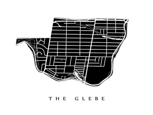 Amazon.com: The Glebe Neighborhood Map - Ottawa, Ontario Poster ...