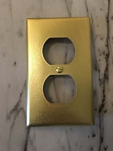 Gold Plated 2 Plug Outlet Cover - - Amazon.com