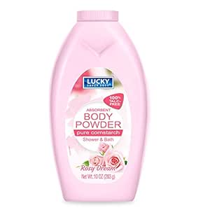 Amazon.com : Lucky Super Soft Absorbent Body Powder, Rosy Dream, 10 Oz ...