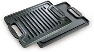 Amazon.com: Emeril Cast-Iron Matte Enamel Single Burner Reversible ...