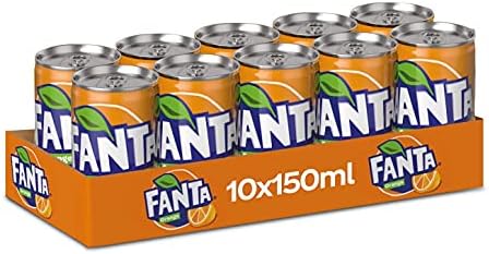 Fanta Orange Carbonated Soft Drink, Cans - 150Ml (Pack Of 10) price in ...