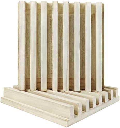 TroyStudio Wood Sound Acoustic Diffuser Panels - 12 X 12 X 2 Inches ...