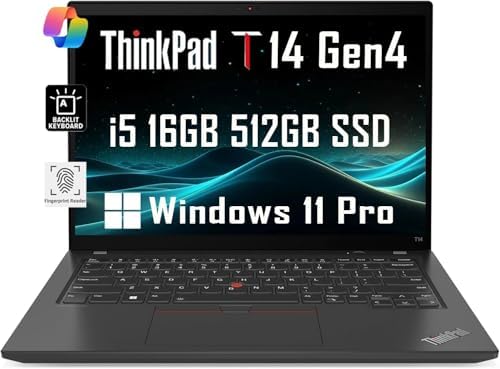 Lenovo ThinkPad T14 Gen 2 14 FHD (Intel 4-Core i5-1135G7, 16GB RAM ...