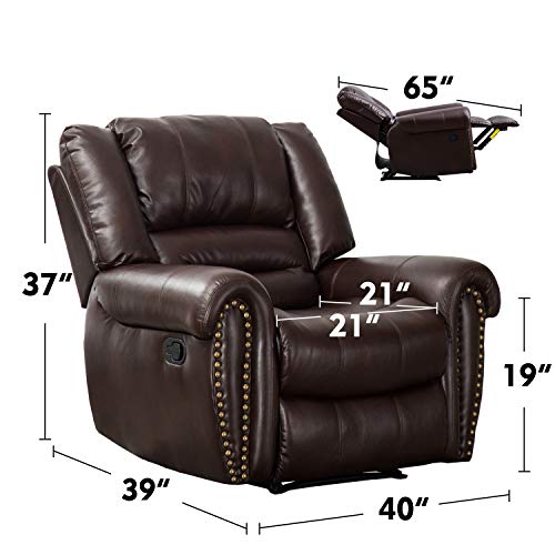 IOMOR Manual Reclining Chair, Classic and Traditional Manual Vintage ...