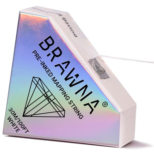 BRAWNA [ Upgraded Version ] 30 Meters White Brow Mapping string for ...