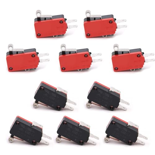 Ruofeng Micro Limit Switch Long Hinge Roller Momentary Spdt Snap Action For Arduino 250v 16a V