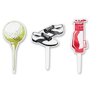 DecoPac Golf Themed DecoPic Cupcake Picks (12 Count) : Amazon.in ...
