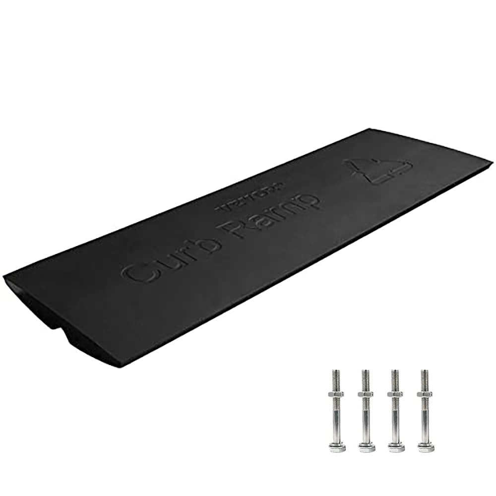 VEVOR Curb Ramp, 5 Pack Rubber Driveway Ramps, Heavy Duty 32000 lbs ...
