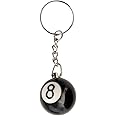 Dorytop 8 Ball Keychain Creative Key Chain Pendant Billiard Key Ring ...