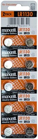 Maxell LR1130 Alkaline Button Cell pack of 10 in blister packaging ...