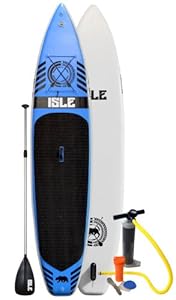 Isle 12 ft 6 inch Inflatable Stand Up Paddle Board with Pump and 3 ...