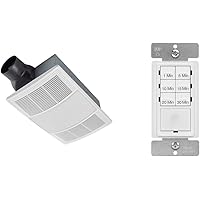 Broan-NuTone BHFLED110 PowerHeat Bathroom Exhaust Fan, Heater ...
