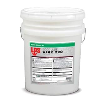 LPS 59005 FoodLube Hi-Torque Synthetic ISO VG 220 Gear Oil, 5 gal ...